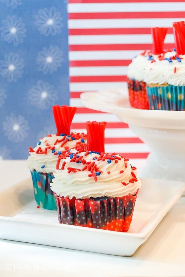 Firecracker Cupcakes