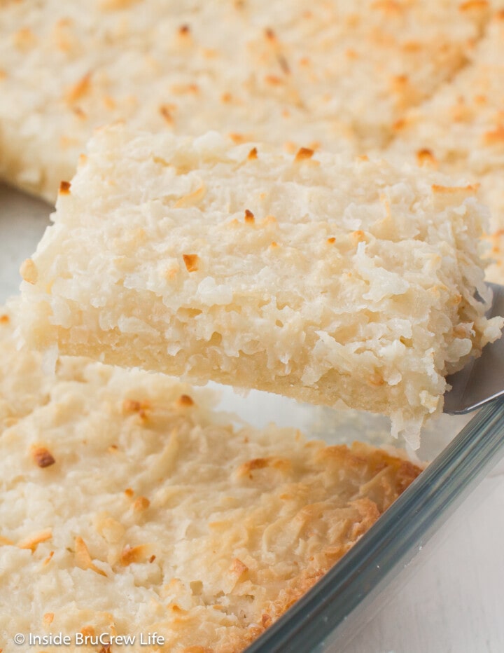 Easy Coconut Bars Recipe - Inside BruCrew Life