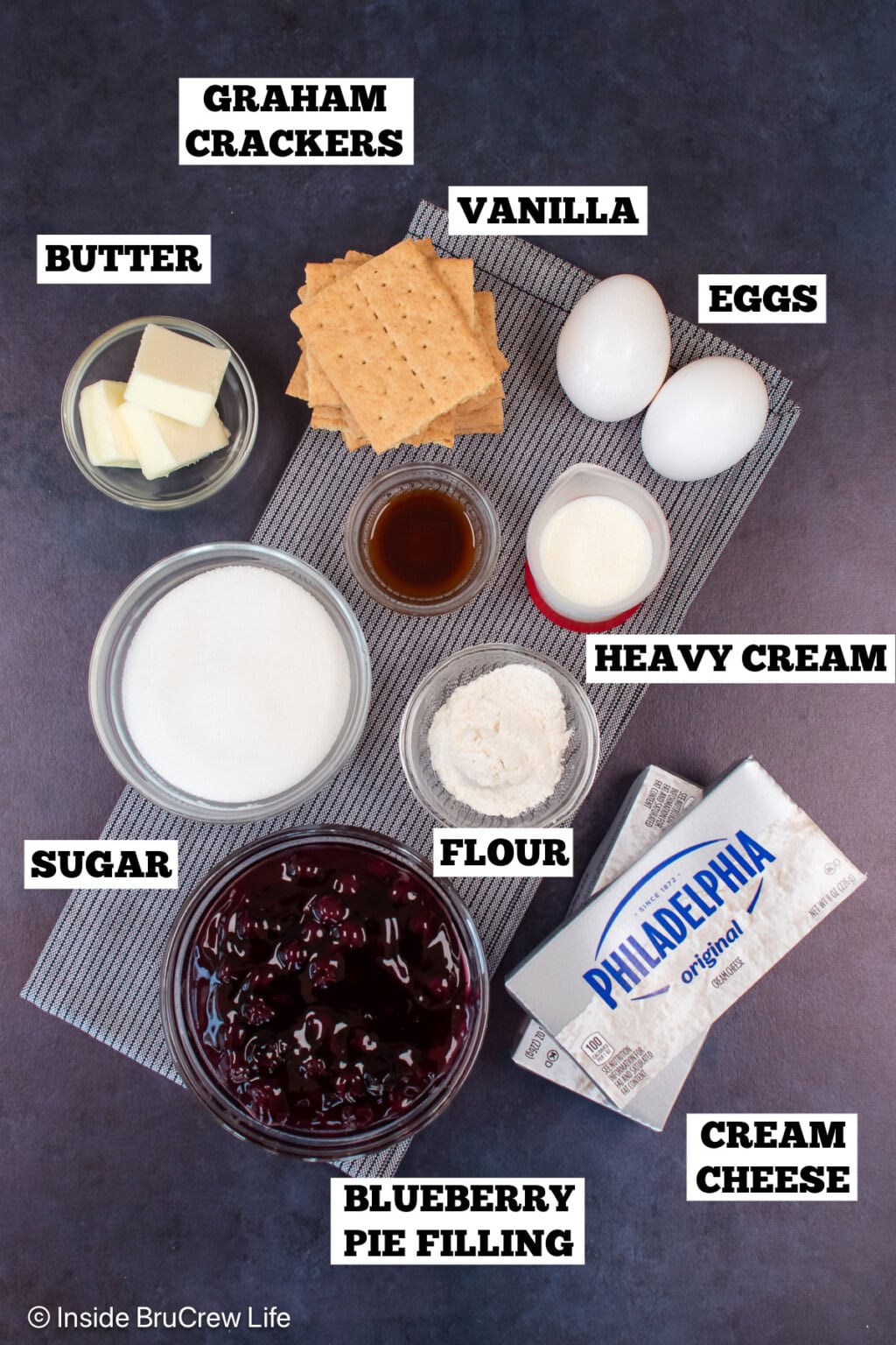 Mini Blueberry Cheesecakes - Inside BruCrew Life