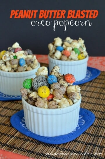 Peanut Butter Oreo Popcorn - Inside BruCrew Life