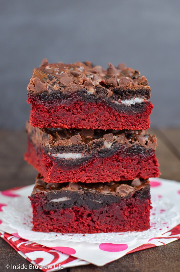 Oreo Red Velvet Bars (from Cake Mix) - Inside BruCrew Life