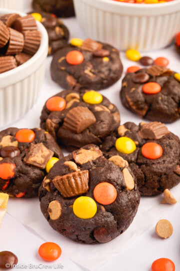 Chewy Reese's Chocolate Cookies Recipe - Inside BruCrew Life