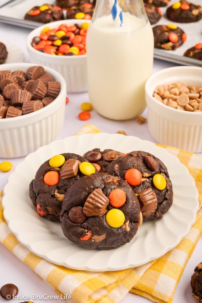 Chewy Reese's Chocolate Cookies Recipe - Inside BruCrew Life