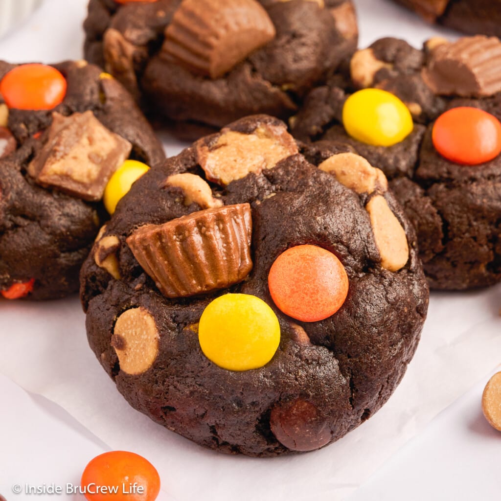 Chewy Reese's Chocolate Cookies Recipe - Inside BruCrew Life