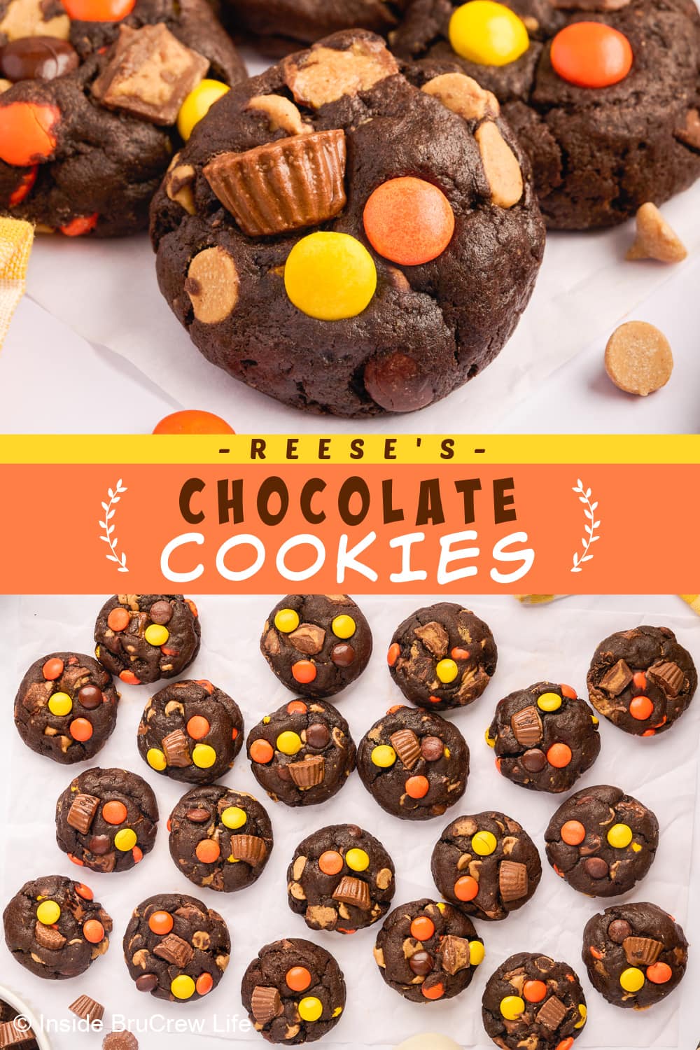 Chewy Reese's Chocolate Cookies Recipe - Inside BruCrew Life