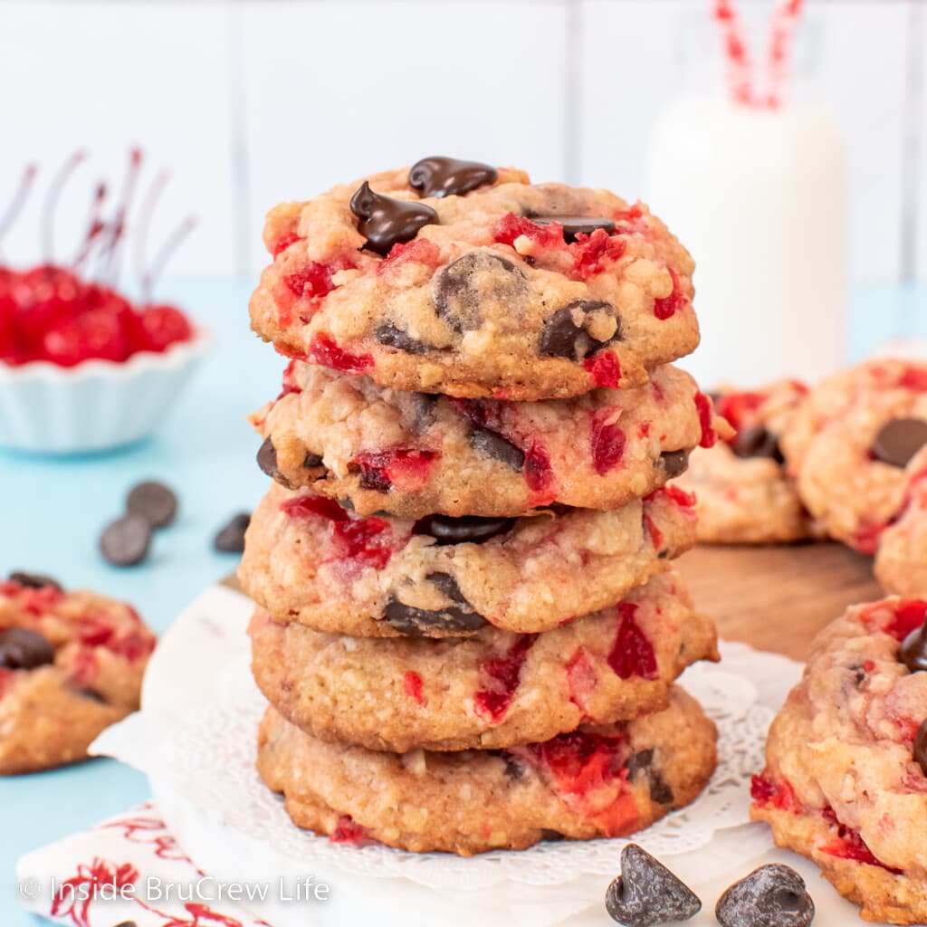 Cherry Chocolate Chip Cookies - Inside BruCrew Life