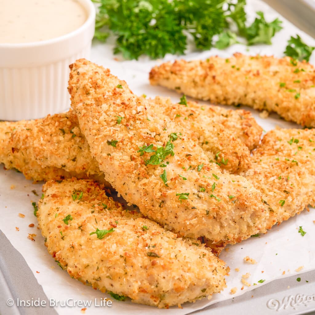 Parmesan Chicken Tenders - Inside BruCrew Life