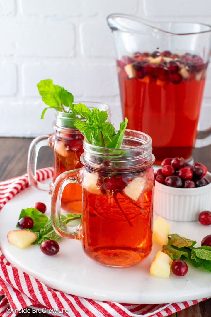 Sparkling Cranberry Punch Recipe | Inside BruCrew Life