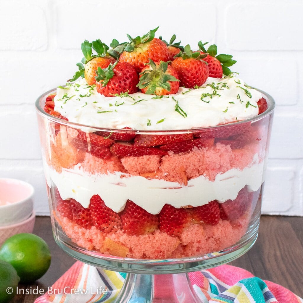 Strawberry Cheesecake Trifle - Inside BruCrew Life
