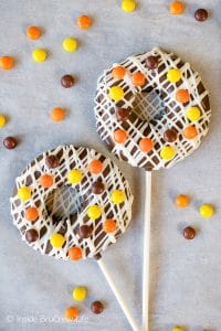 Chocolate Covered Peanut Butter Apple Rings - Inside BruCrew Life