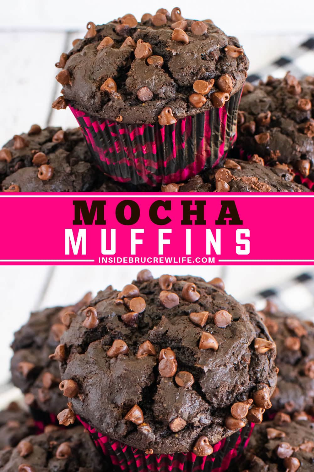 Chocolate Chip Mocha Muffins - Inside BruCrew Life