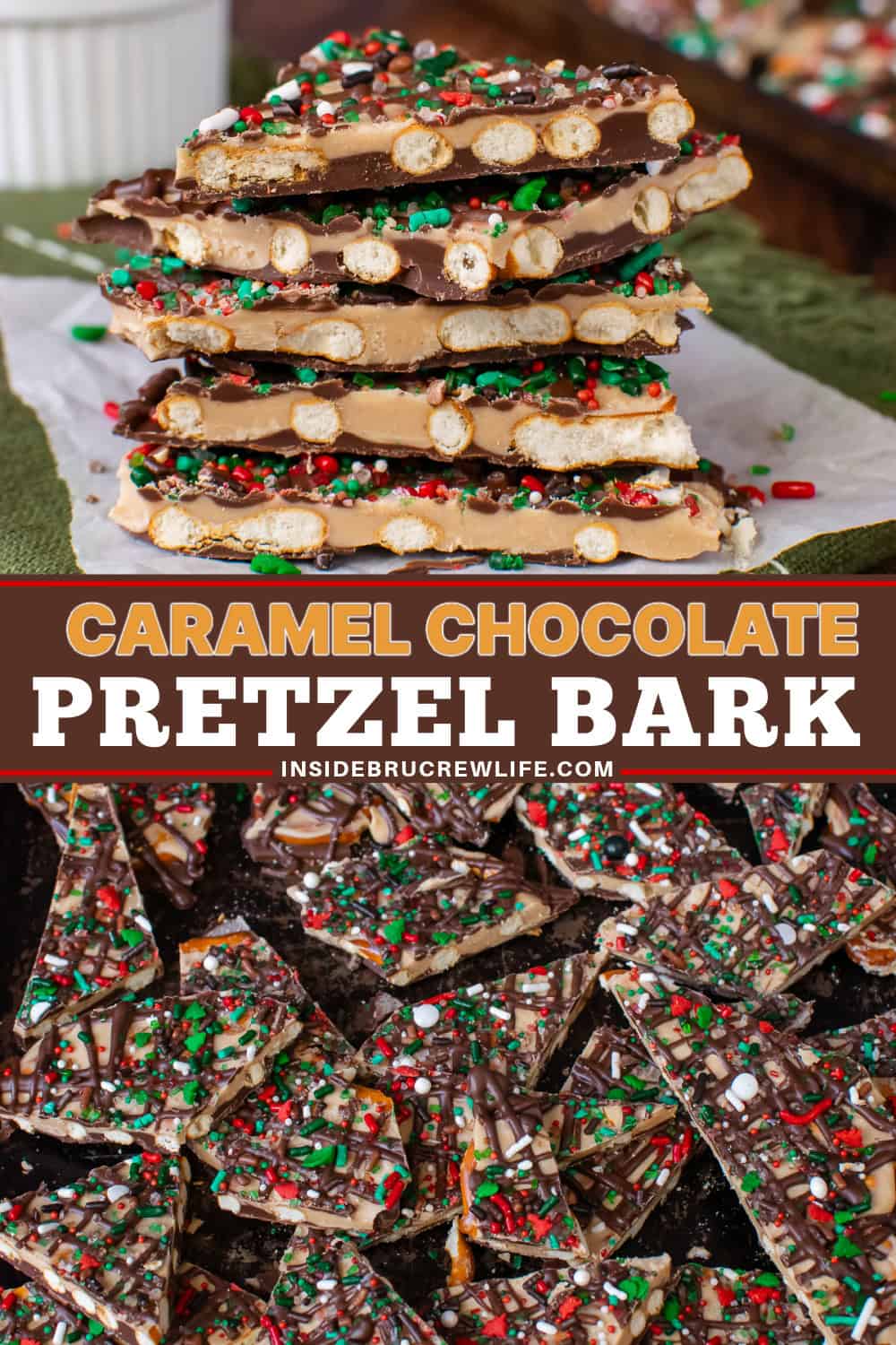 Salted Caramel Chocolate Pretzel Bark | Inside BruCrew Life