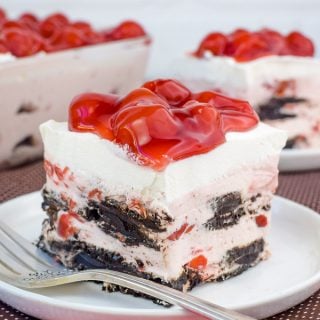 Cherry Oreo Icebox Cake - Inside BruCrew Life