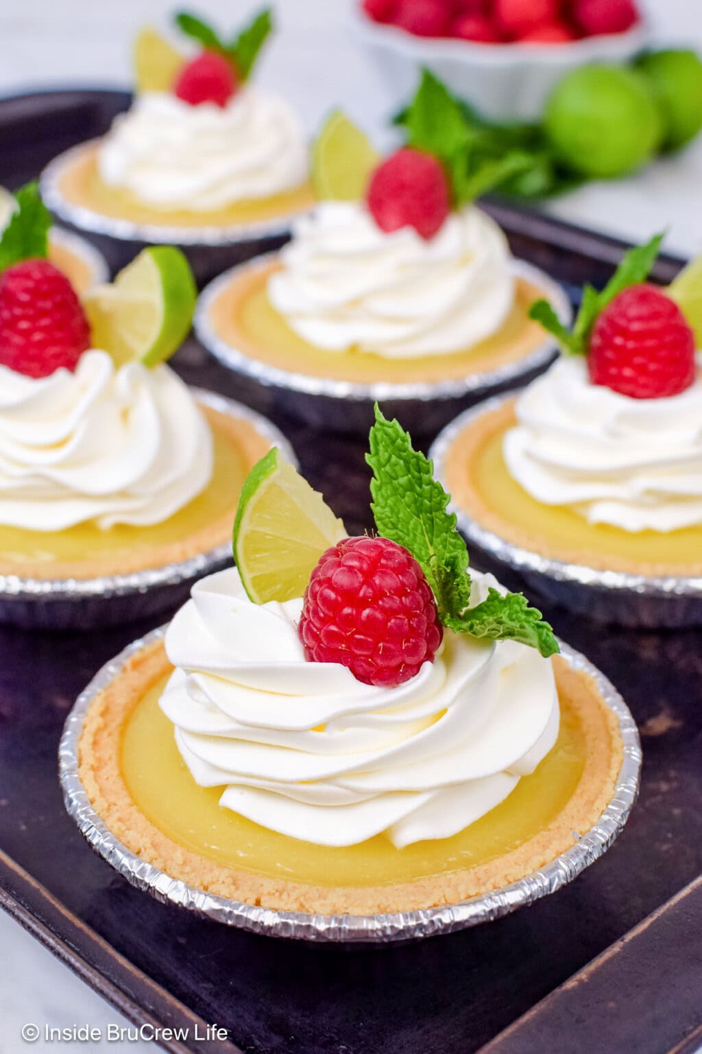 No Bake Mini Key Lime Pies - Inside BruCrew Life