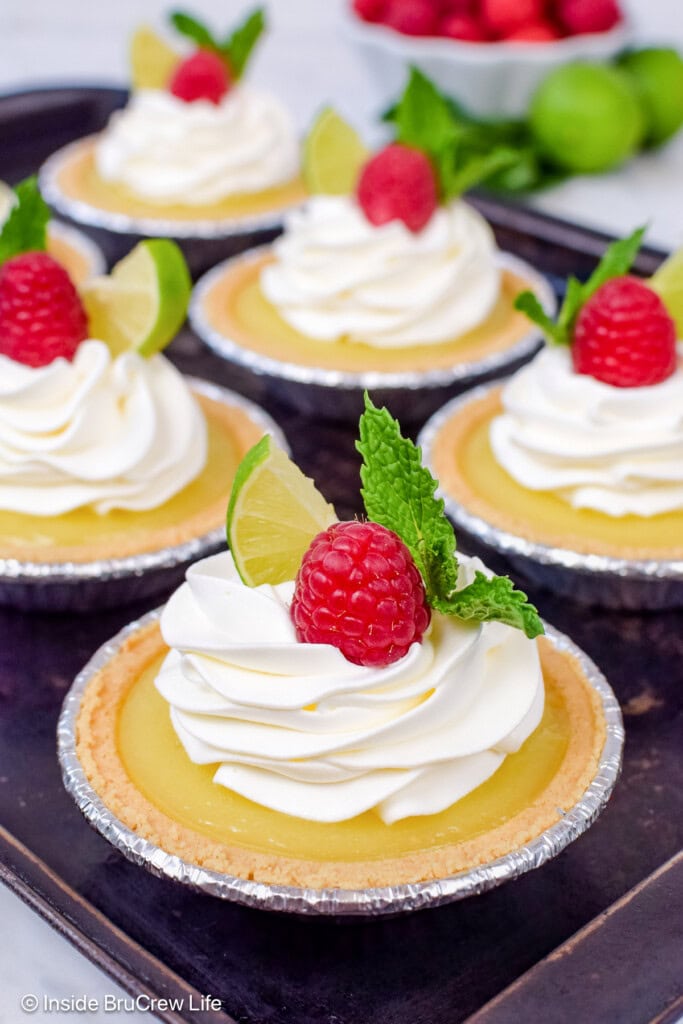 No Bake Mini Key Lime Pies - Inside BruCrew Life