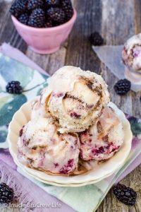 Vanilla Bean Blackberry Fudge Swirl Ice Cream Recipe - Inside BruCrew Life