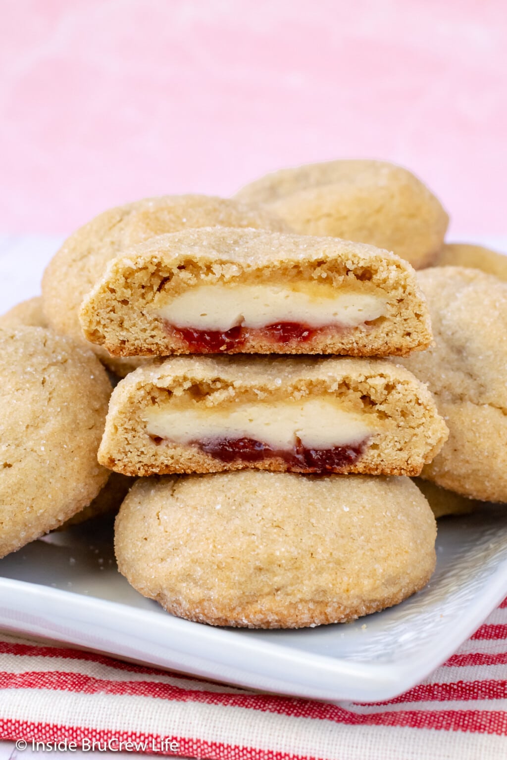 Cheesecake Stuffed Cookies Recipe - Inside BruCrew Life