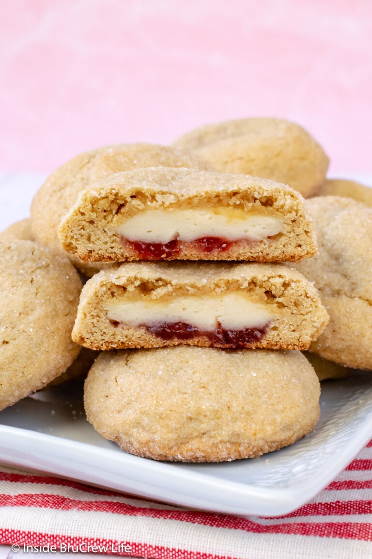 Cheesecake Stuffed Cookies Recipe - Inside BruCrew Life