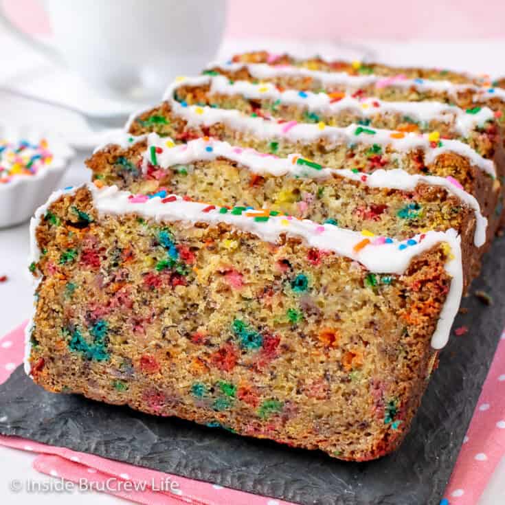 Funfetti Banana Bread - Inside BruCrew Life