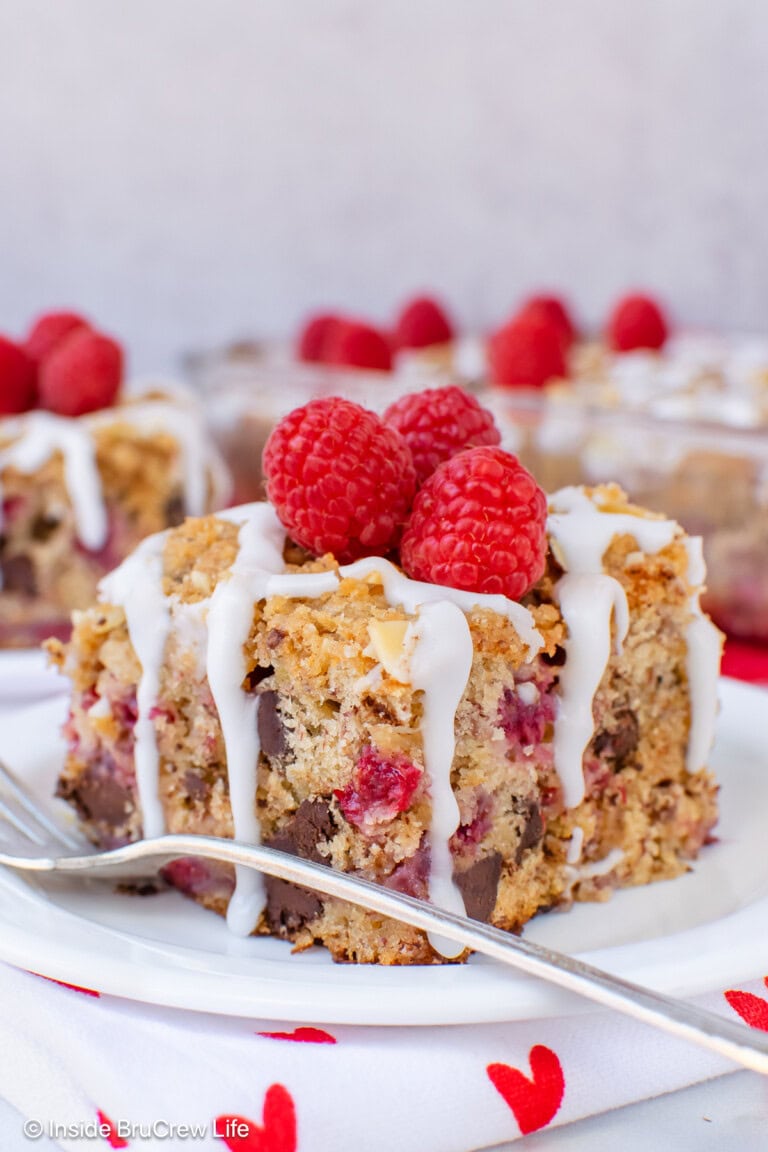 Raspberry Banana Coffee Cake - Inside BruCrew Life