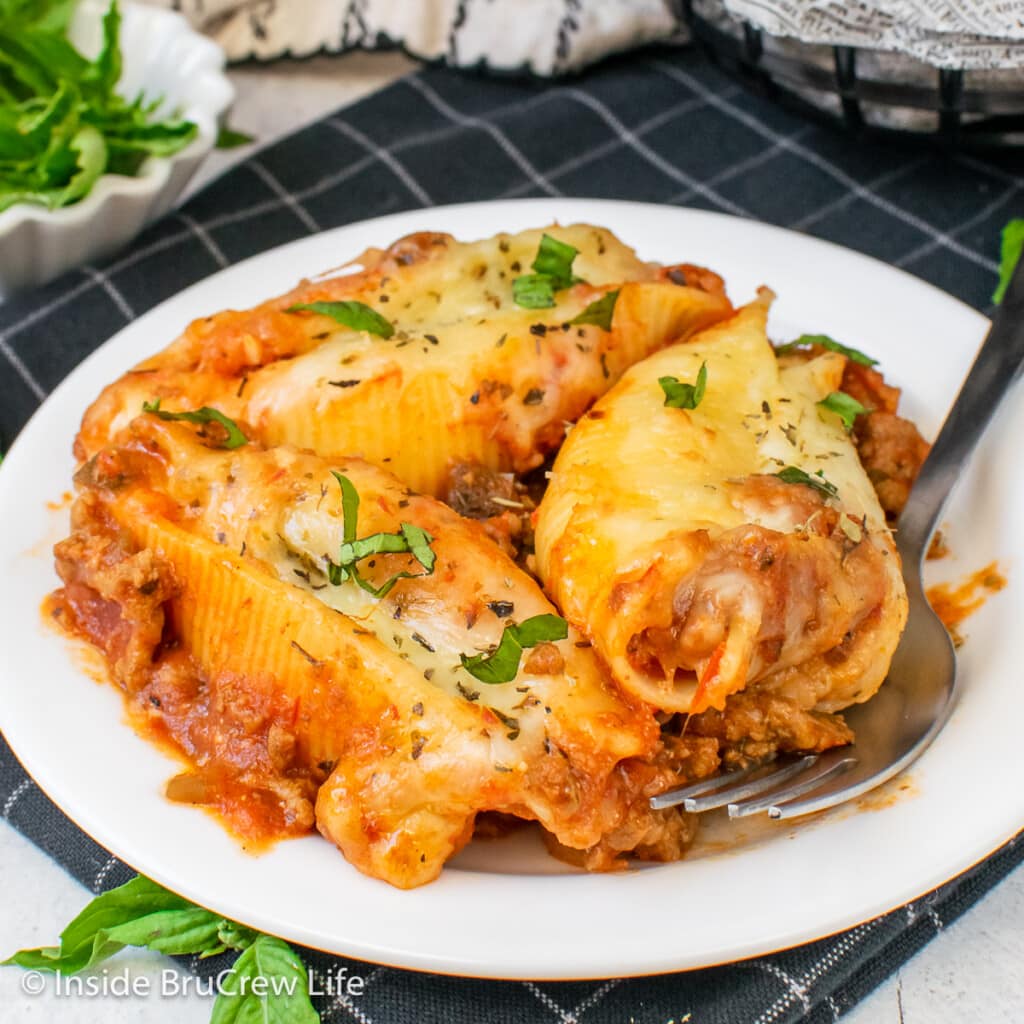 Stuffed Shells with Meat - Inside BruCrew Life