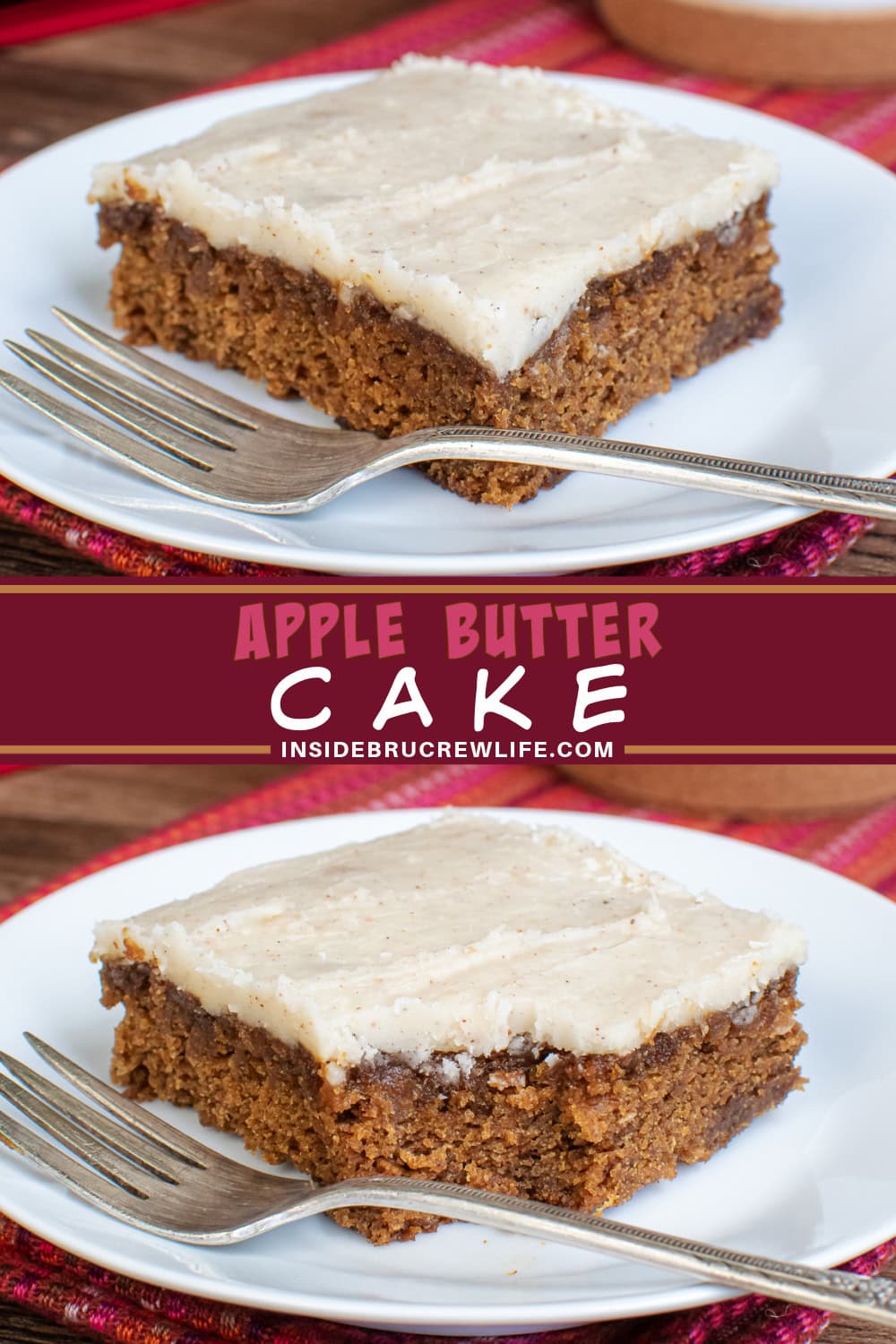 Apple Butter Cake with Vanilla Bean Glaze - Inside BruCrew Life
