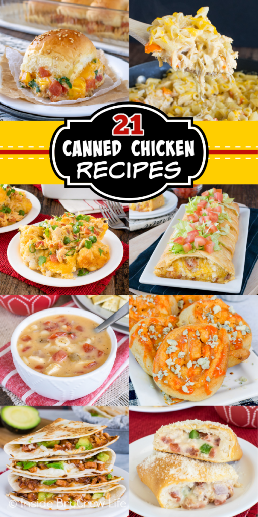 21 Canned Chicken Recipes - Inside BruCrew Life