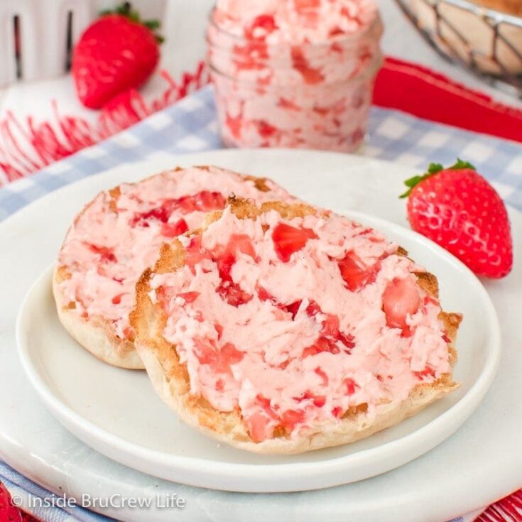 Easy Whipped Strawberry Butter Recipe - Inside BruCrew Life