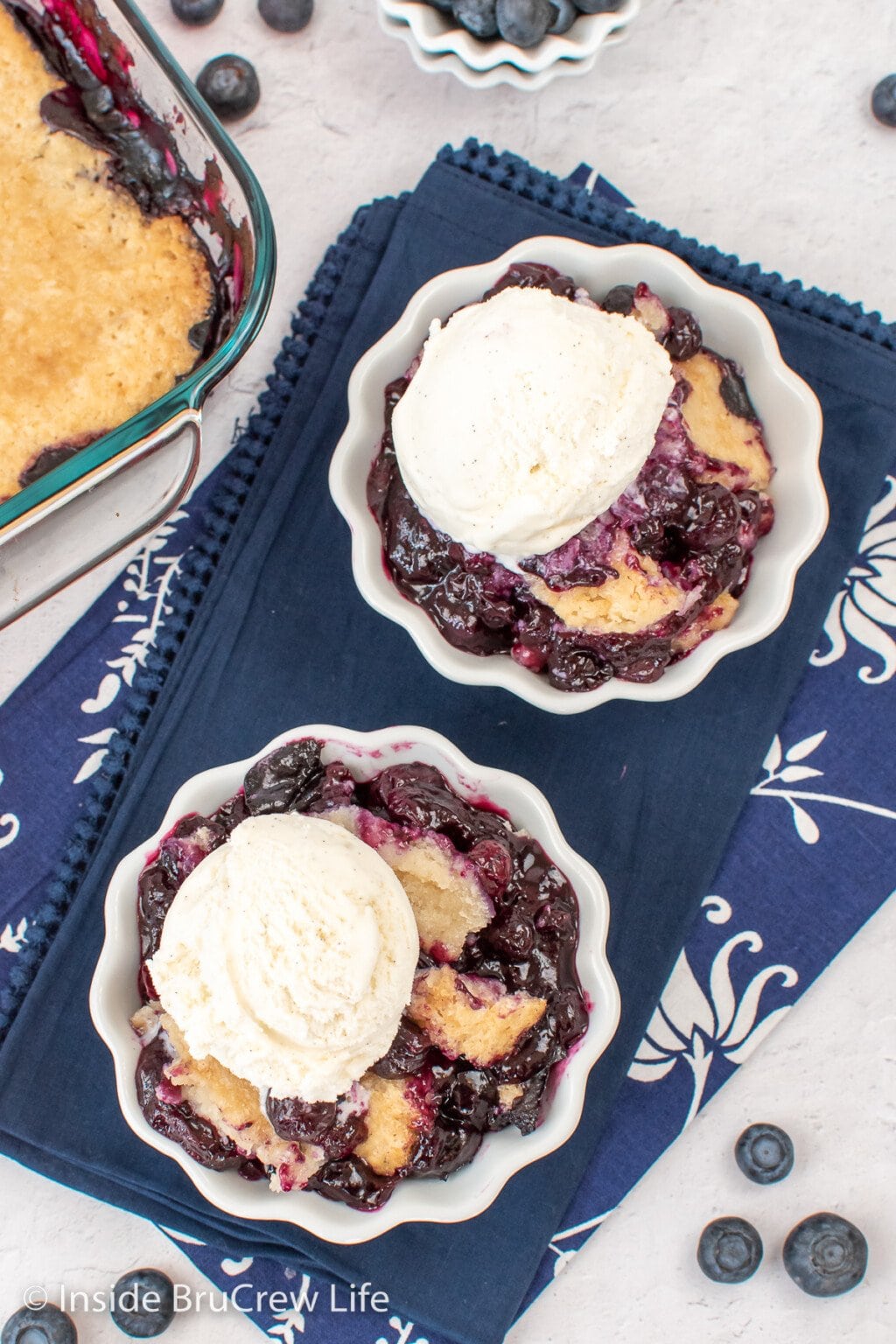 Bisquick Blueberry Cobbler - Inside BruCrew Life