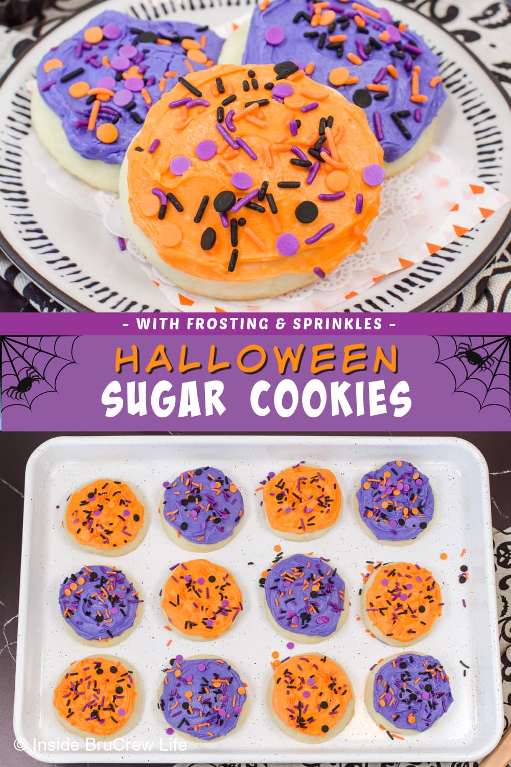 Frosted Halloween Sugar Cookies - Inside BruCrew Life
