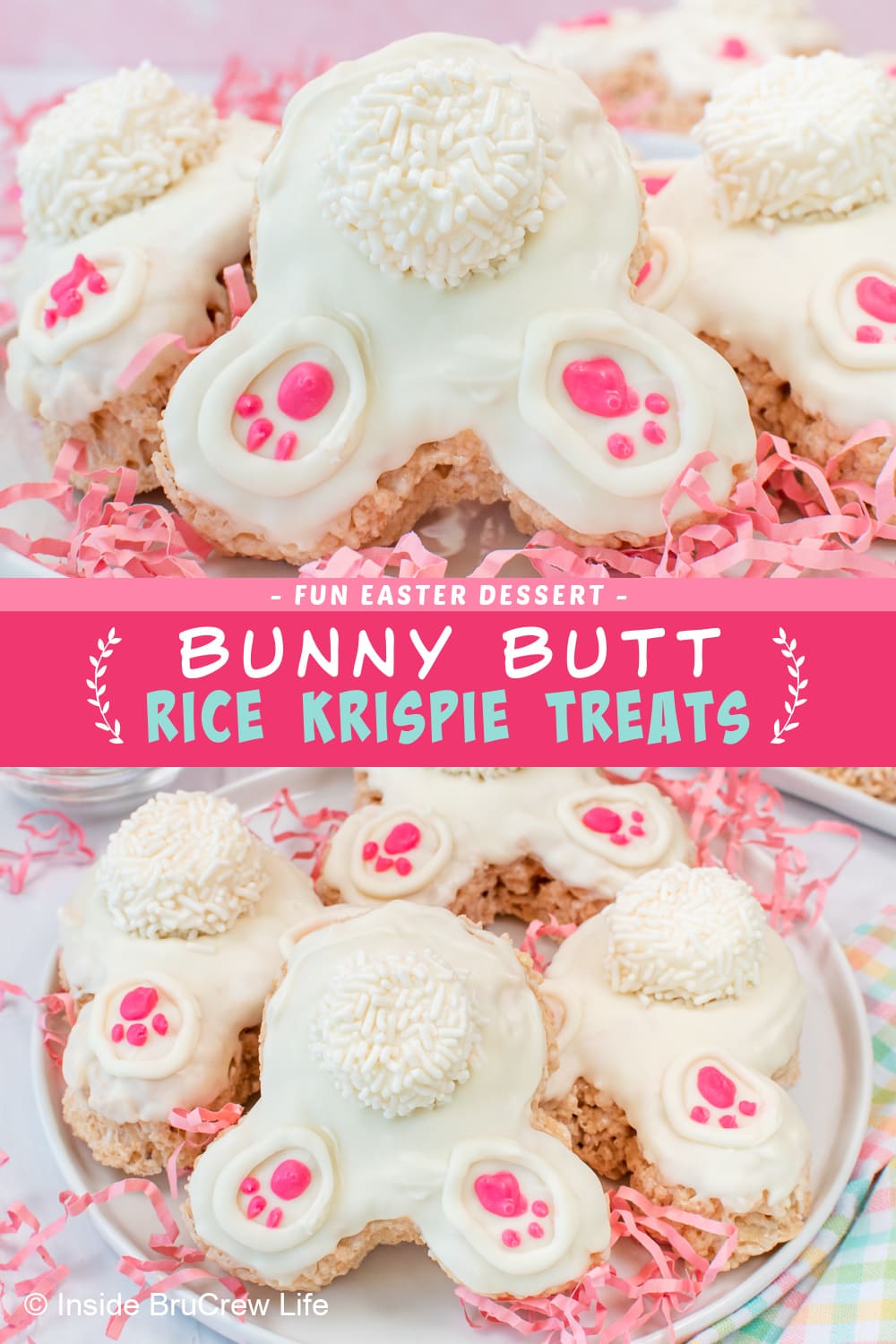Bunny Butt Rice Krispie Treats - Inside BruCrew Life