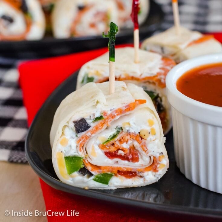 Tortilla Pizza Roll Ups - Inside BruCrew Life