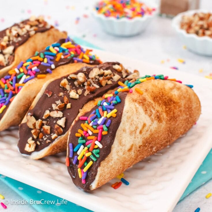 Easy Homemade Ice Cream Tacos Recipe - Inside BruCrew Life