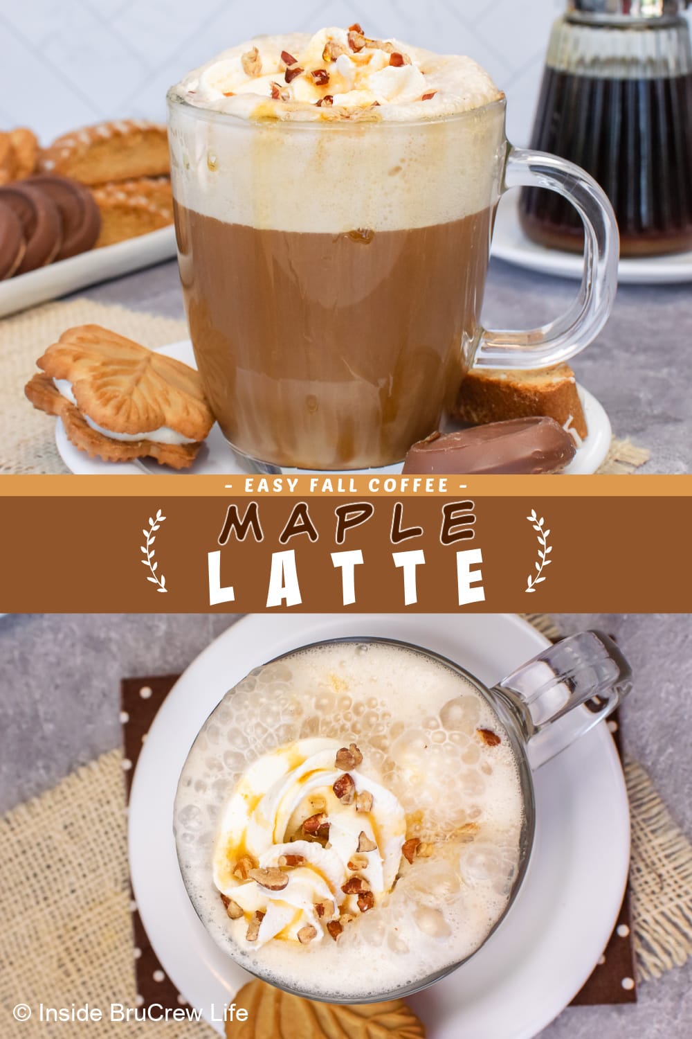Simple Cinnamon Maple Latte Recipe (Hot or Iced) - Inside BruCrew Life