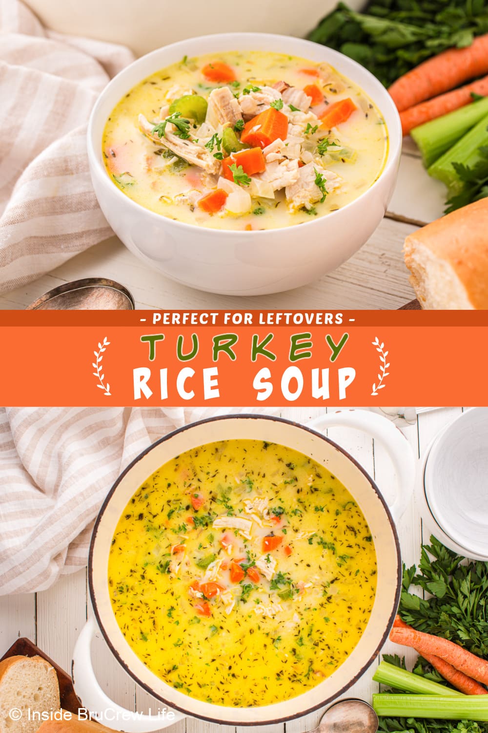 Leftover Turkey and Rice Soup Recipe - Inside BruCrew Life
