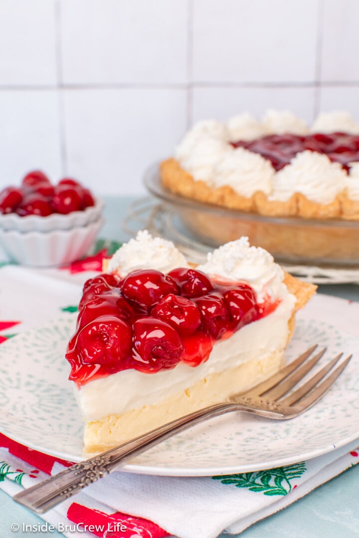 Easy Cherry Cream Cheese Pie Recipe - Inside BruCrew Life