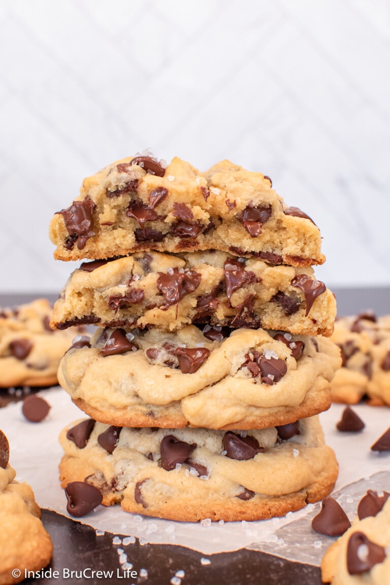 Thick Chocolate Chip Cookies Recipe (Bakery Style) - Inside BruCrew Life
