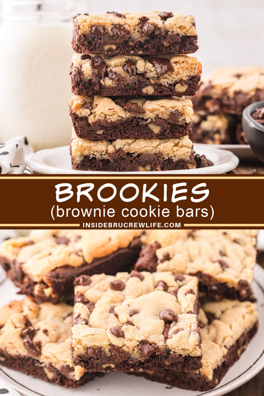 Brookies Recipe (Brownie Cookie Bars) - Inside BruCrew Life