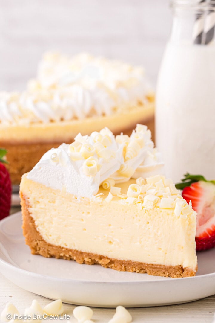 White Chocolate Cheesecake Recipe - Inside BruCrew Life