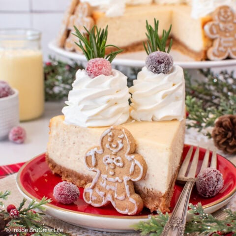 Eggnog Cheesecake Recipe - Inside BruCrew Life