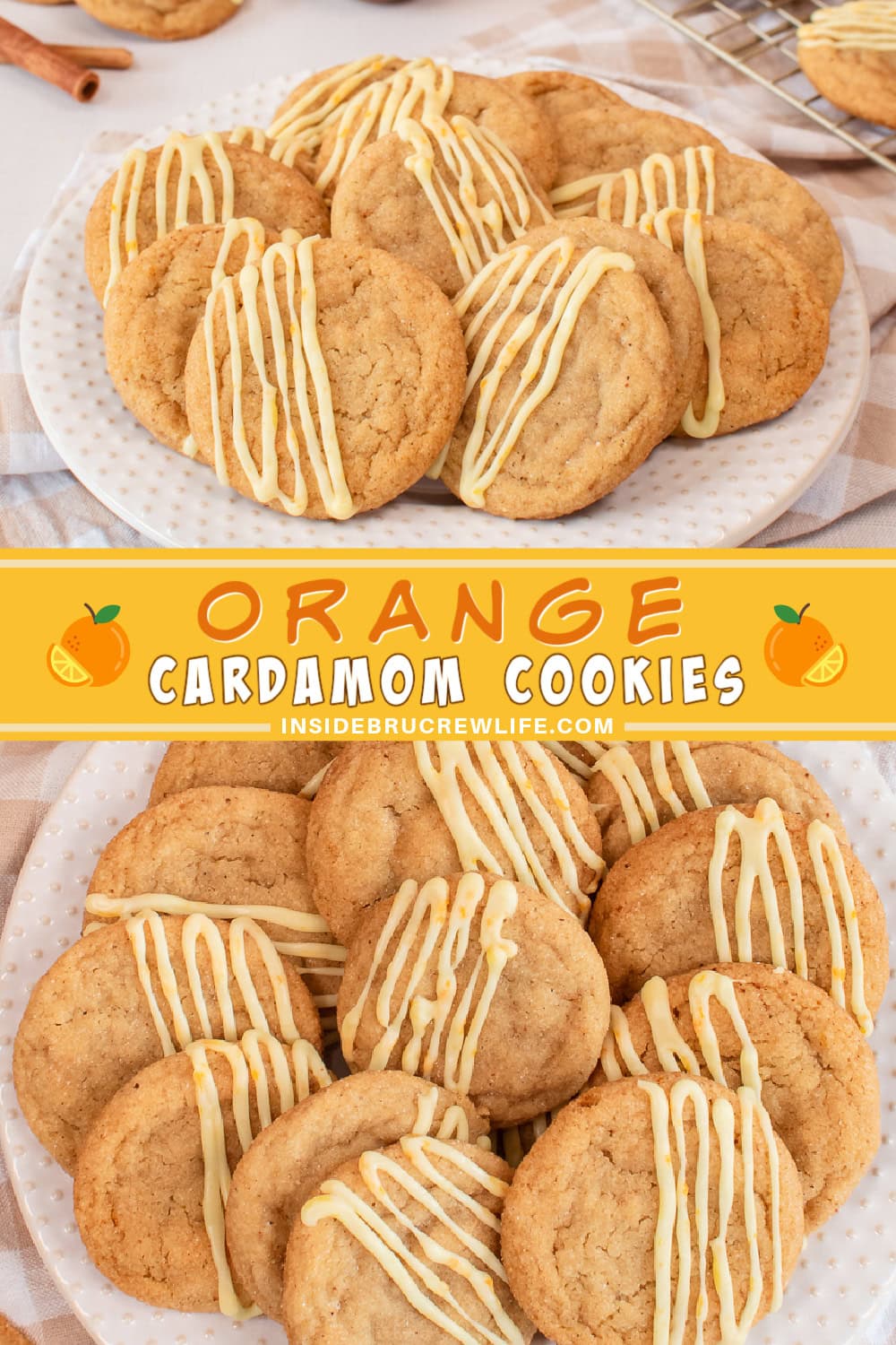 Orange Cardamom Cookies Recipe - Inside BruCrew Life