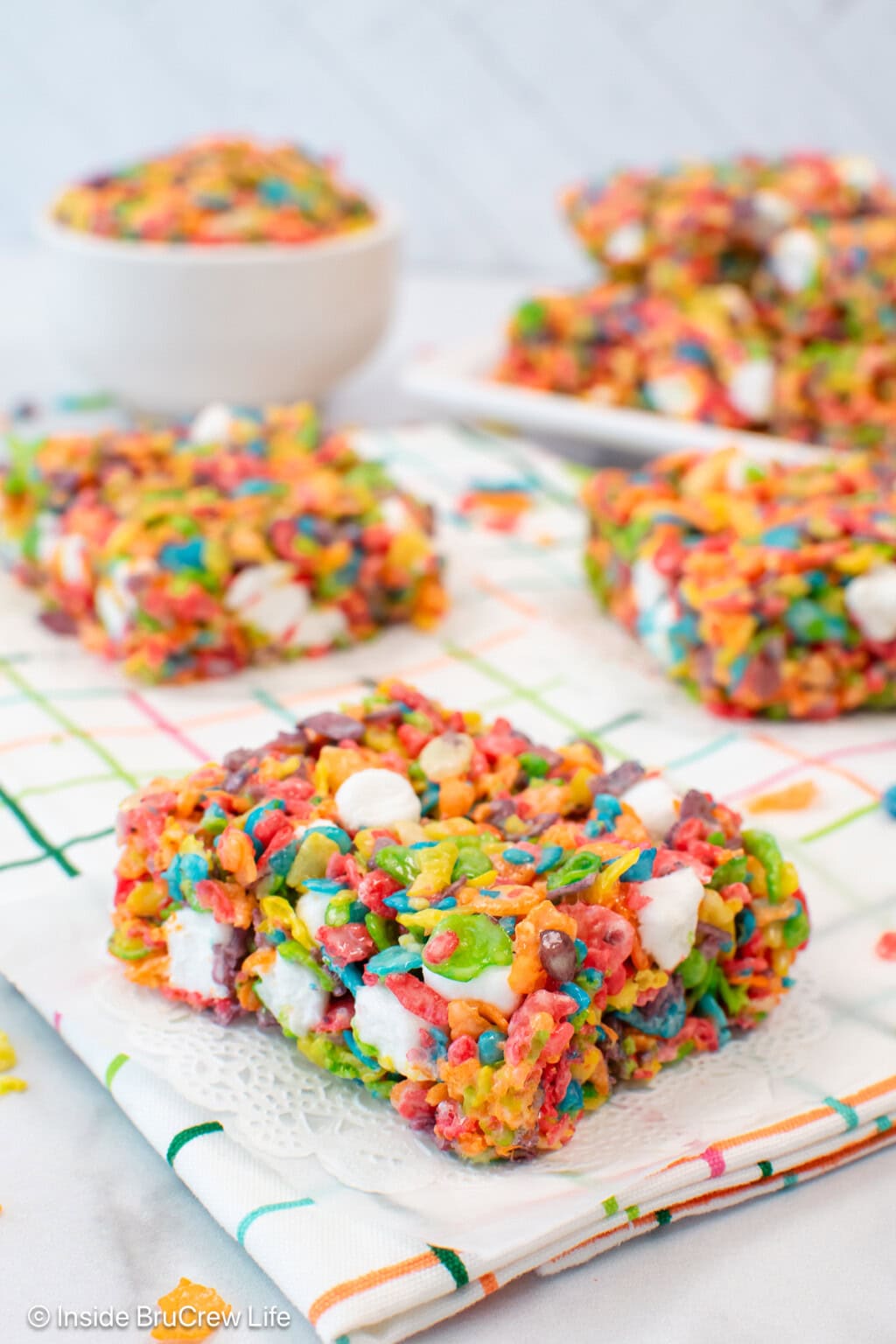 Easy Fruity Pebbles Crispy Treats - Inside BruCrew Life