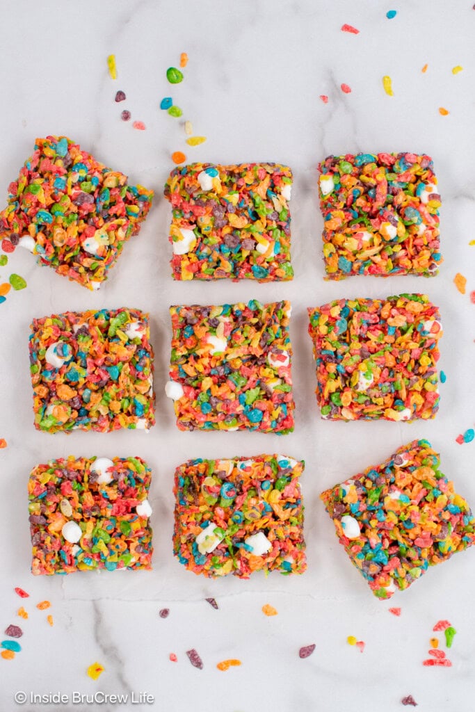 Easy Fruity Pebbles Crispy Treats - Inside BruCrew Life