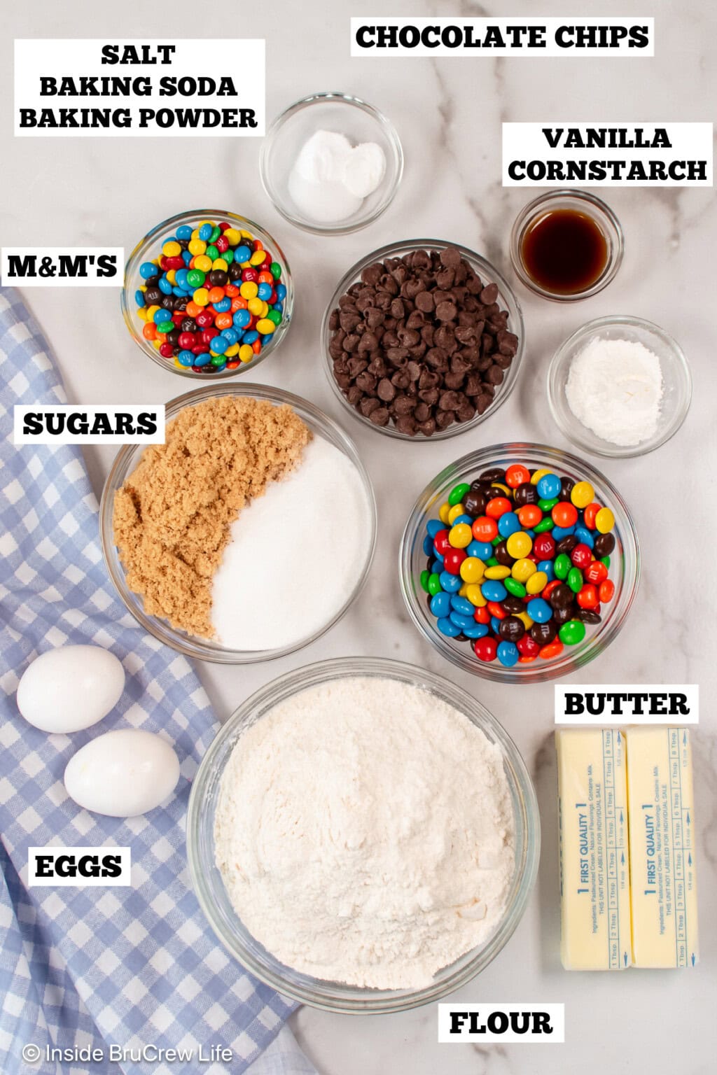 Best Ever M&M Chocolate Chip Cookies - Inside BruCrew Life