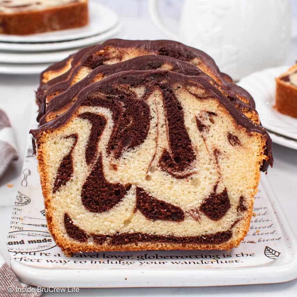 Easy Marble Loaf Cake (Starbucks Copycat) - Inside BruCrew Life