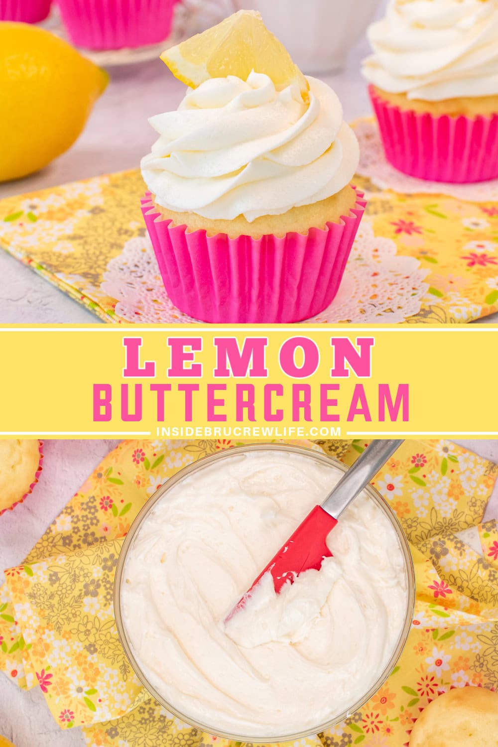 Lemon Buttercream Frosting - Inside BruCrew Life