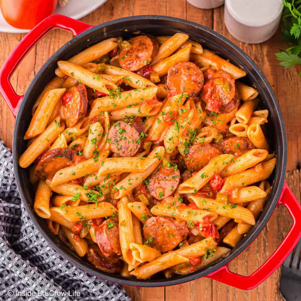 Creamy Pastalaya With Sausage | Inside BruCrew Life