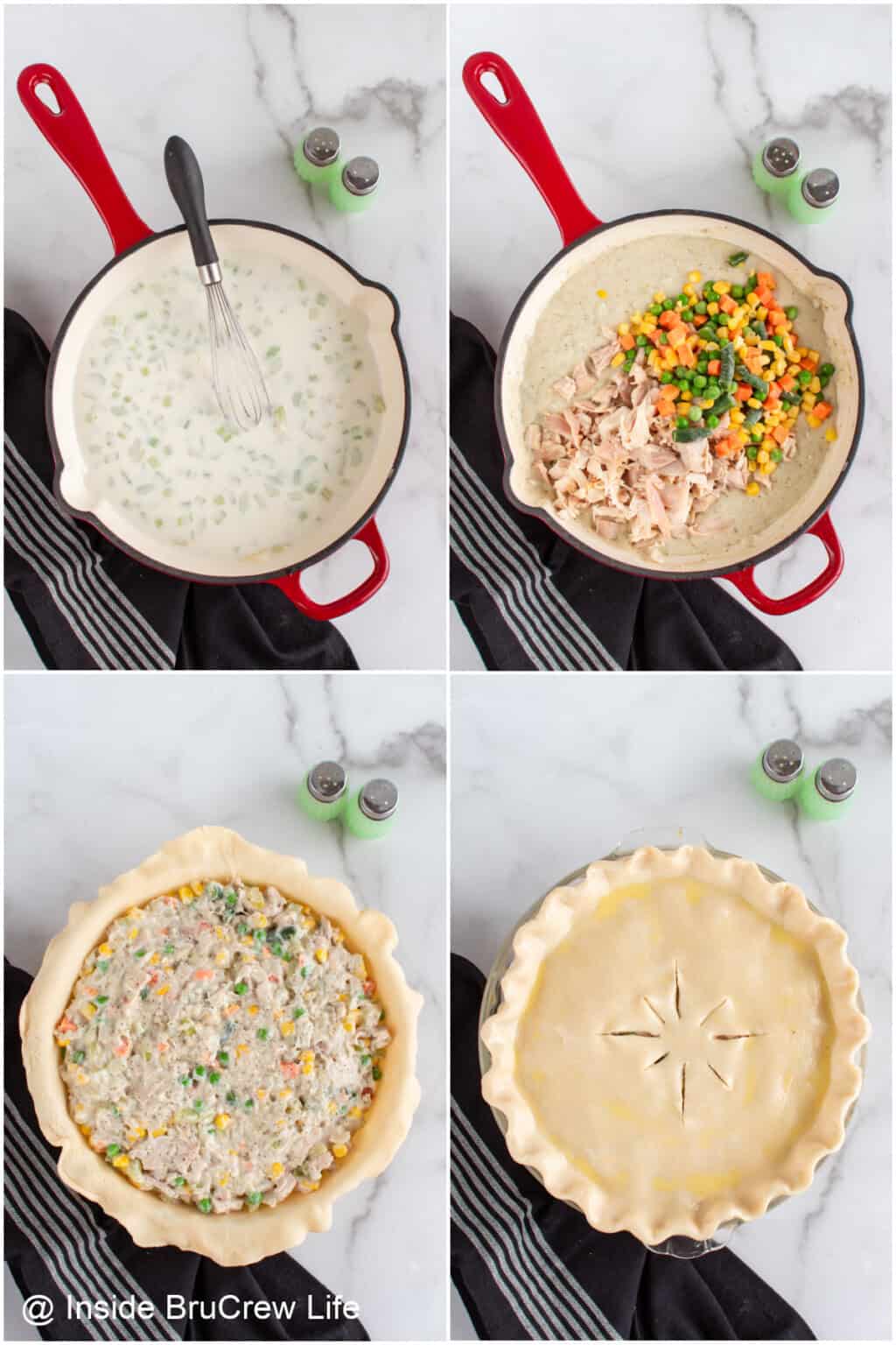 Easy Homemade Chicken Pot Pie Recipe | Inside BruCrew Life