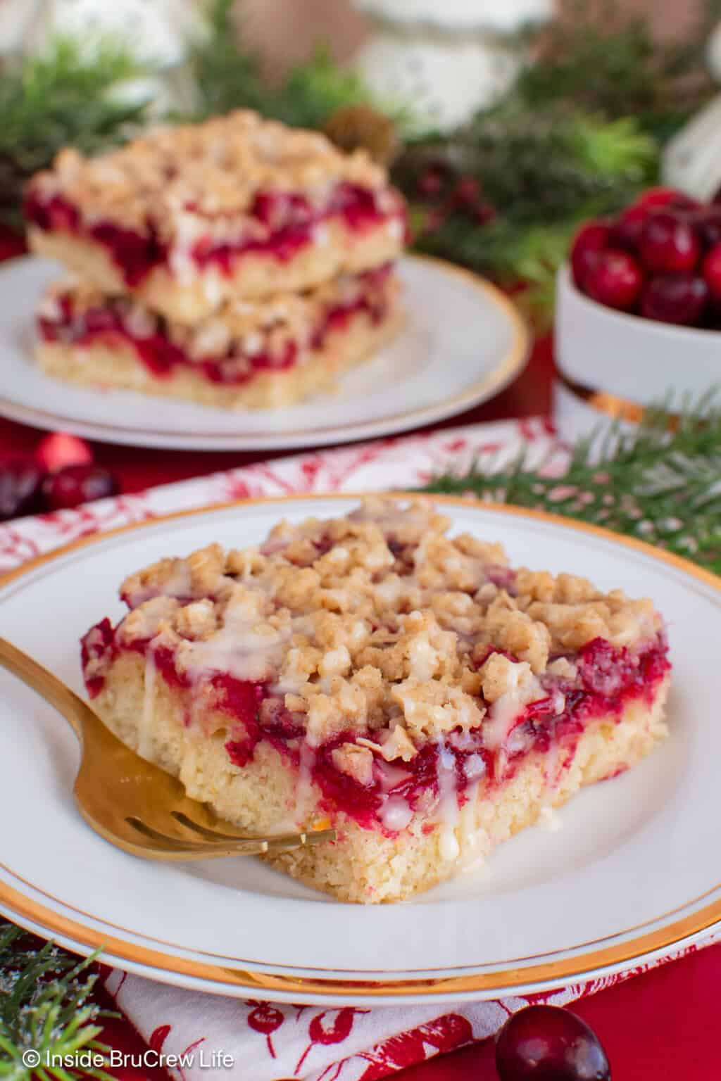 Cranberry Coffee Cake with Streusel | Inside BruCrew Life