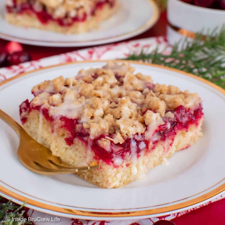 Cranberry Coffee Cake with Streusel | Inside BruCrew Life